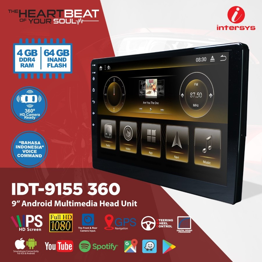 Jual Head Unit Android INTERSYS IDT 9155.360 (Support Camera 360 ...