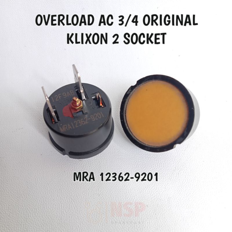 Jual Overload AC 3/4 Original Klixon 2 Socket MRA 12362-9201 | Shopee Indonesia