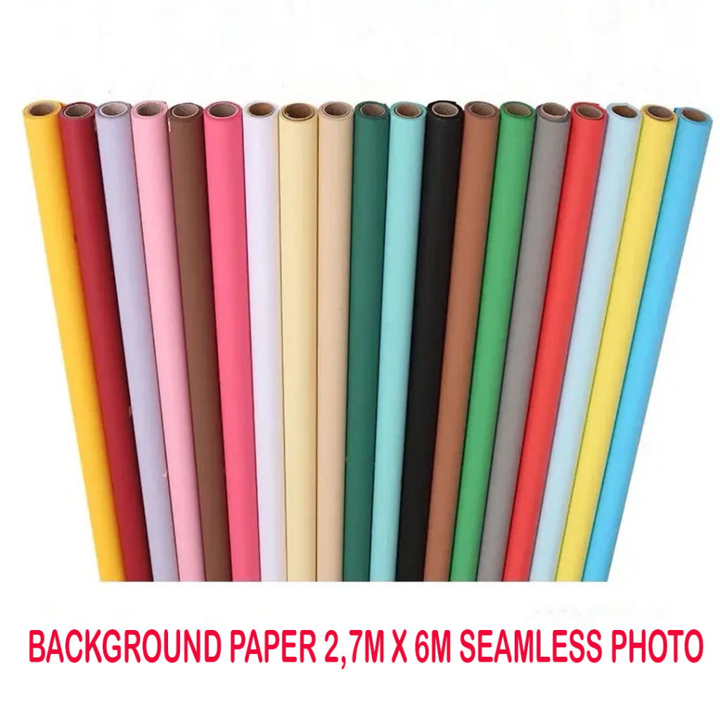 Jual Background Paper Kertas Polos Seamless 2.7x6M BACKDROP KERTAS ...
