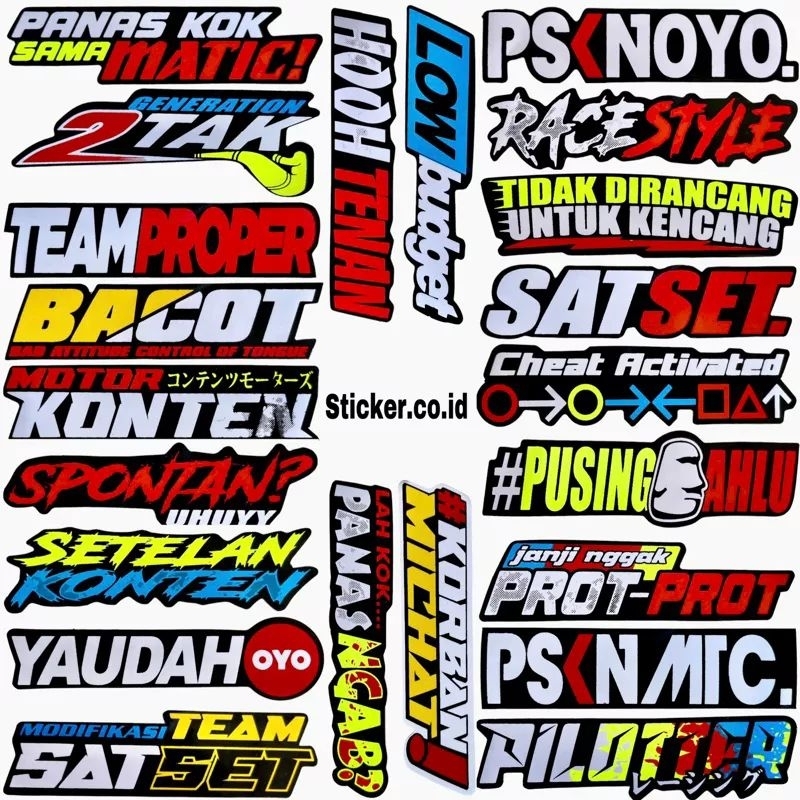 Jual stiker racing herex pack model print 1set | Shopee Indonesia
