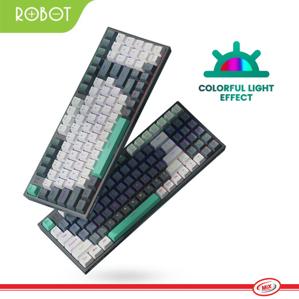 Jual ROBOT WORKMATE II Mechanical Wired Keyboard Gaming 94 Keys PBT ...