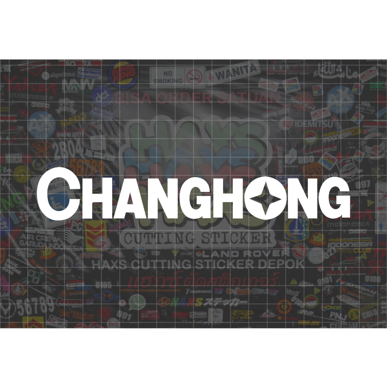 Jual Cutting Sticker Changhong Ukuran 17 cm untuk Ac | Shopee Indonesia