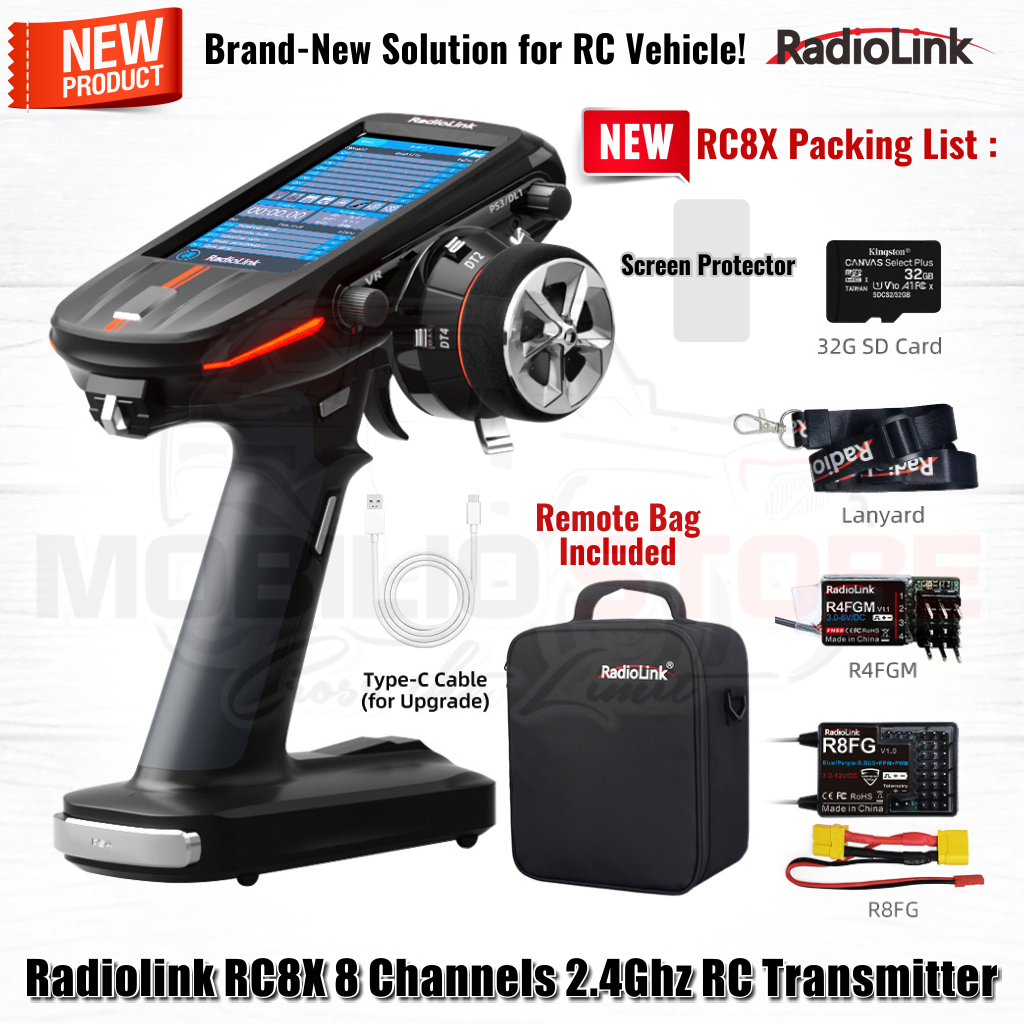 Jual Radiolink RC8X 8 Channels 2.4Ghz RC Transmitter w/ R8FG Gyro ...