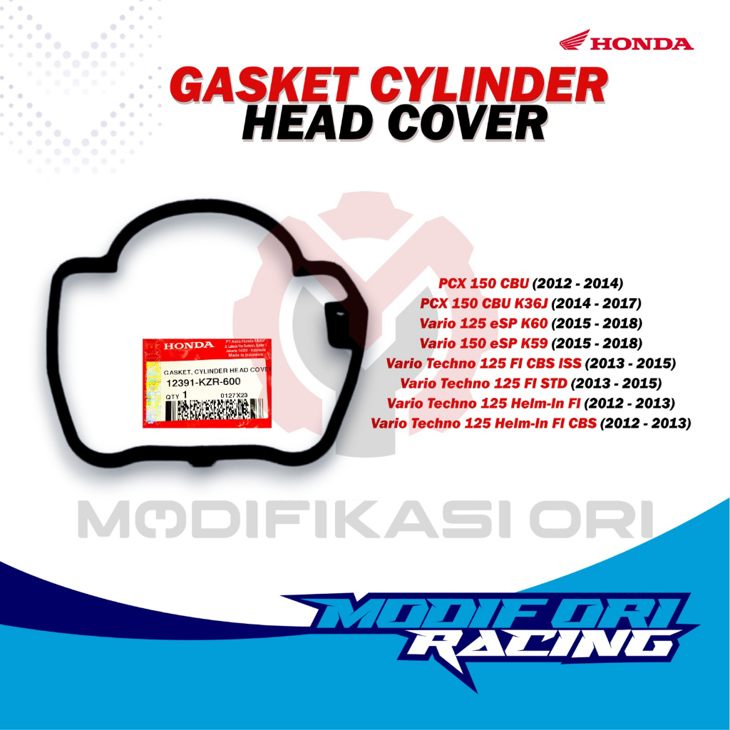 Jual 12391-KZR-601 Gasket Head PCX 150 Vario 125-150 Karet Gasket ...