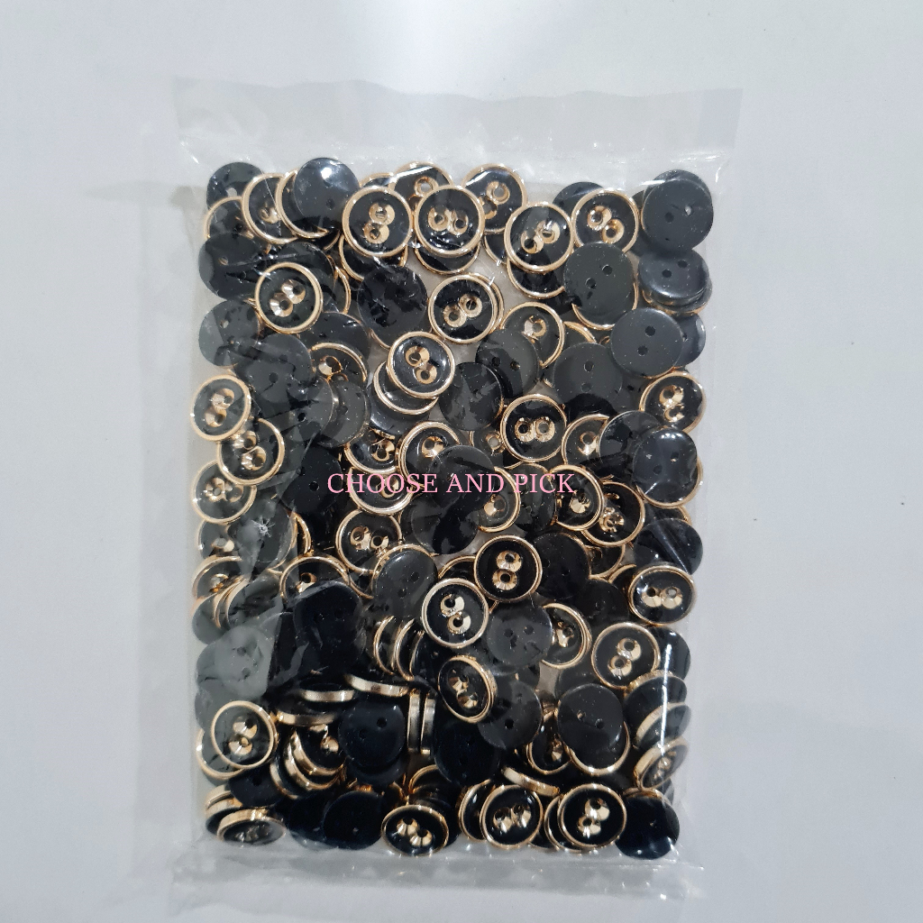 Jual Kancing Kemeja Motif Kacamata Lubang 2 Putih Ukuran 13mm 15mm Isi ...