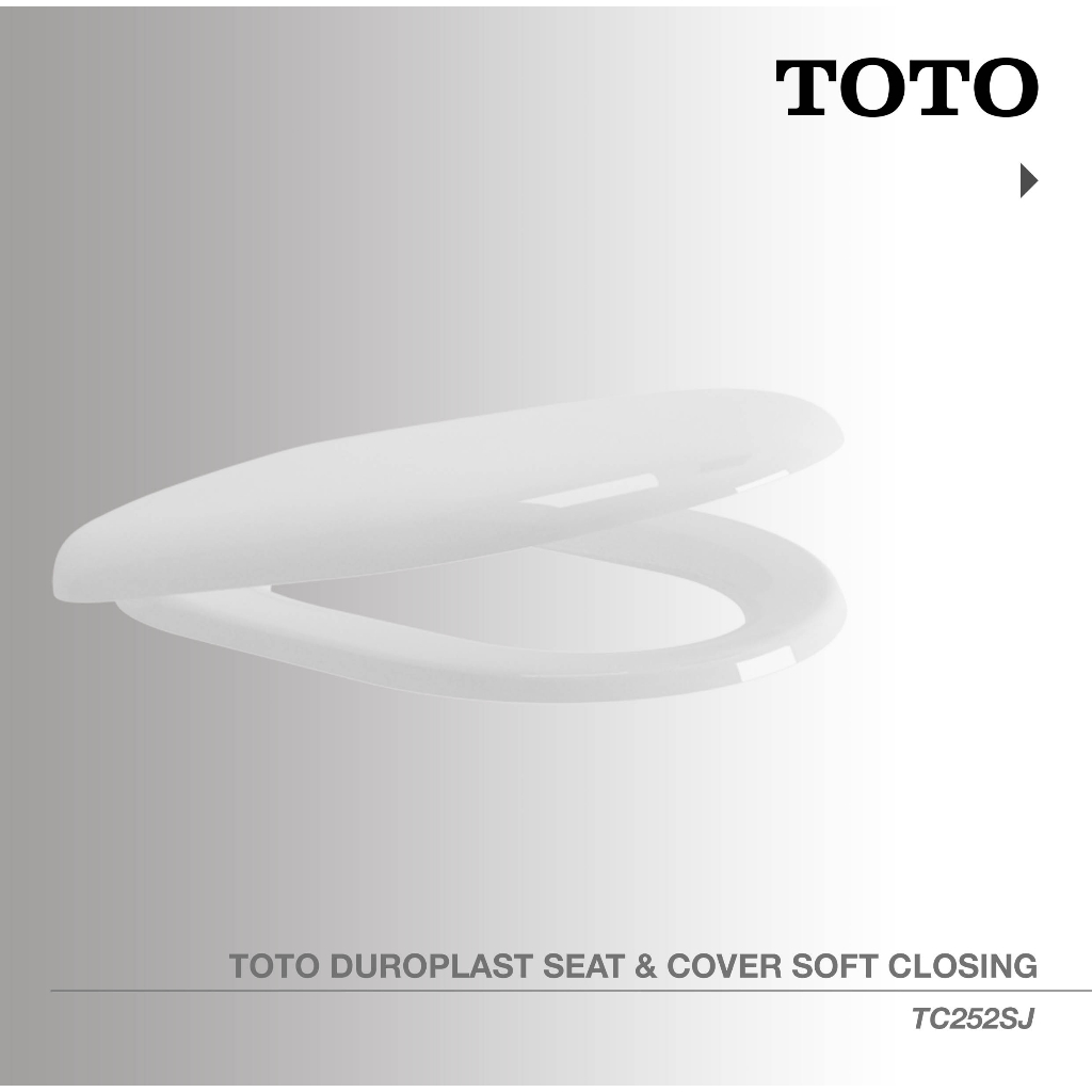 Jual TOTO Duroplast Seat & Cover Soft Closing / Tutup Kloset TC252SJ ...