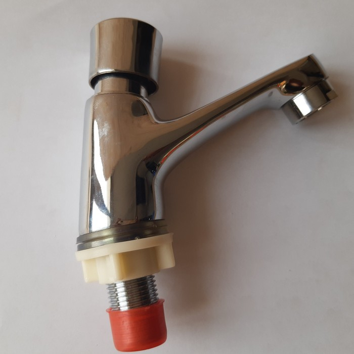 Jual Kran wastafel Stainless steel / Kran wastafel Tekan auto stop ...