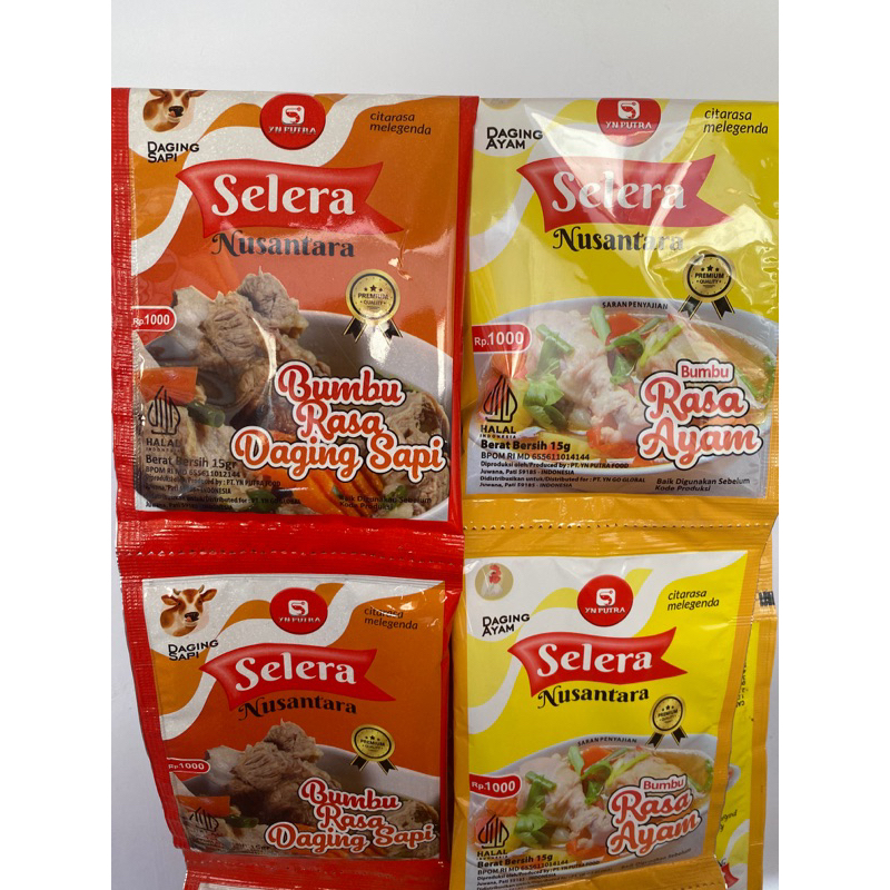 Jual BUMBU SELERA NUSANTARA 15 Gr RASA SAPI AYAM | Shopee Indonesia