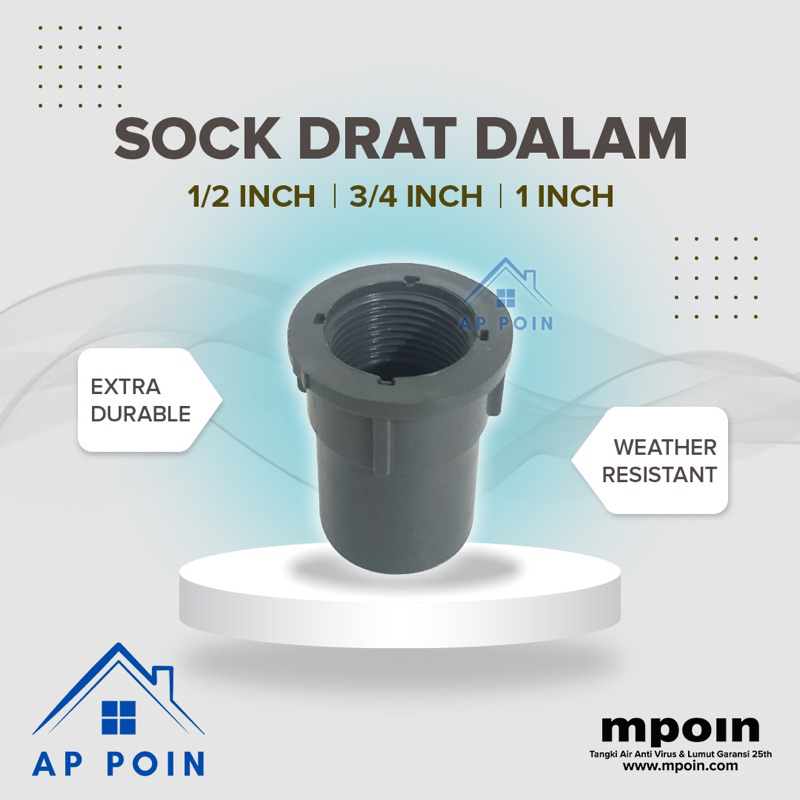 Jual SOK DRAT DALAM / SDD / VALVE SOCKET - 1" INCH, 1/2" INCH,3/4" INCH ...
