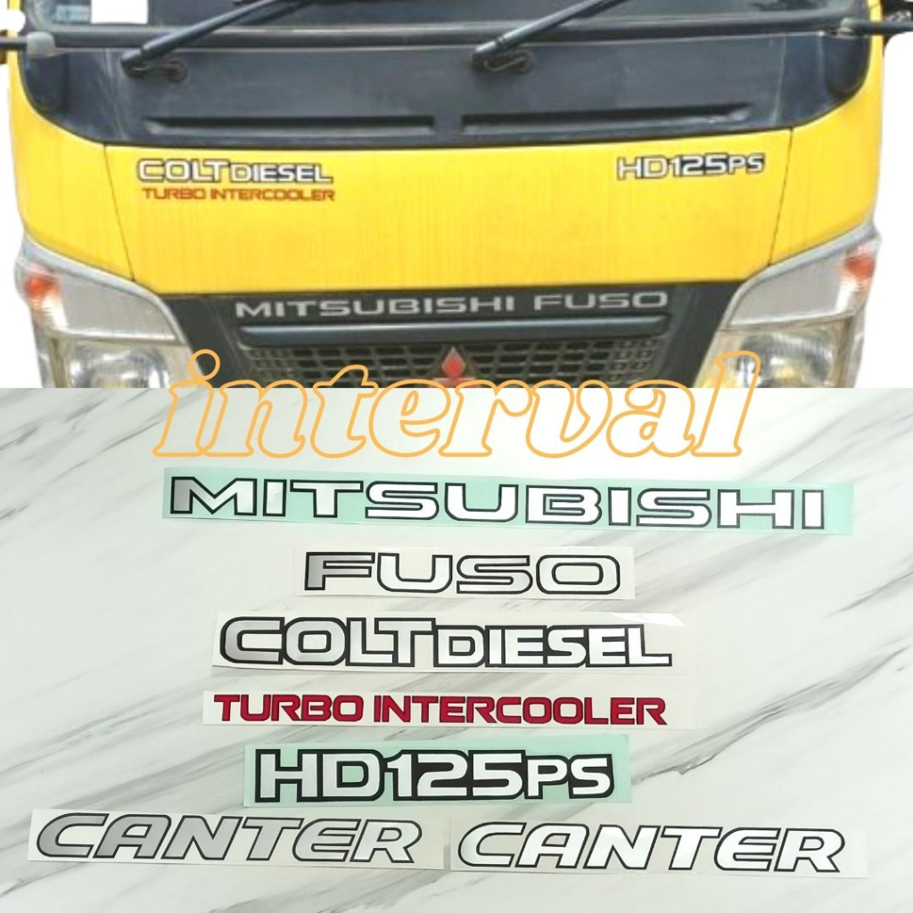 Jual Stiker Body Mobil Mitsubishi Fuso COLTDIESEL HD125ps Canter ...