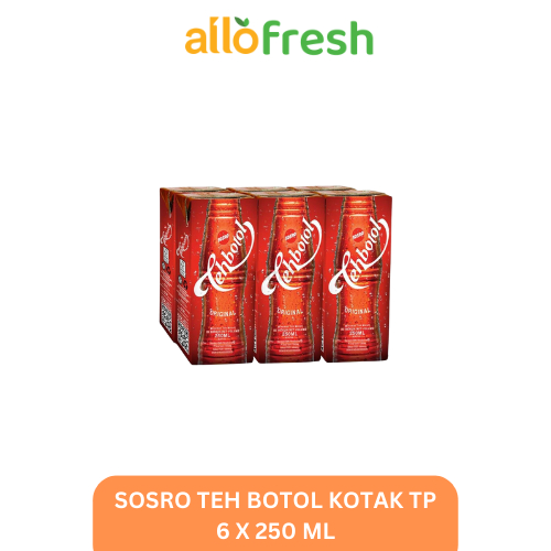 Jual Sosro Teh Botol Kotak Tp 6X250 ml | Shopee Indonesia