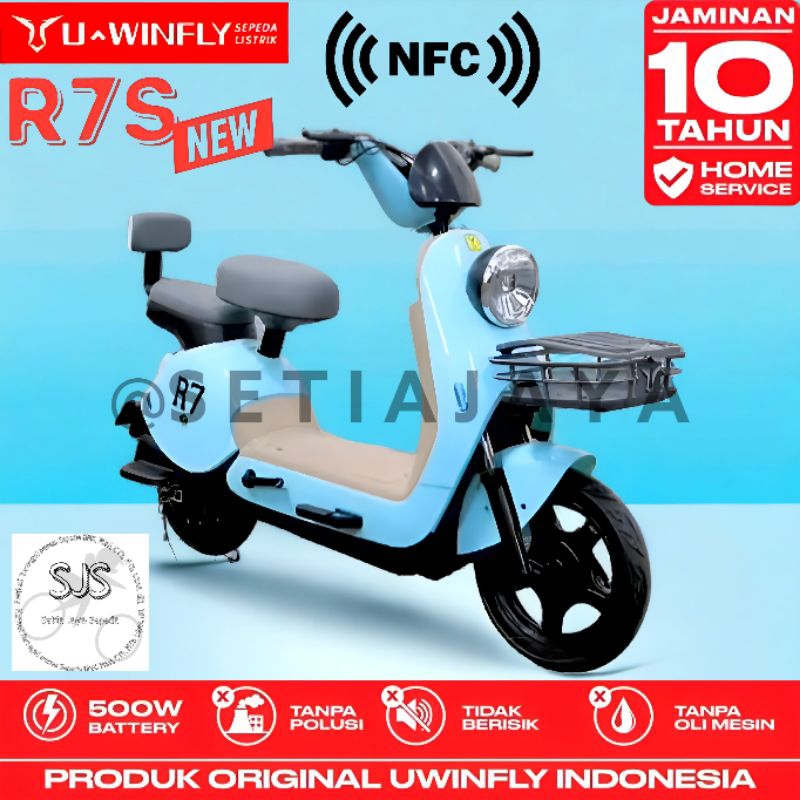 Jual Sepeda Listrik E-Bike UWINFLY R7S 48V 12Ah 500 Watt Smart Key NFC ...