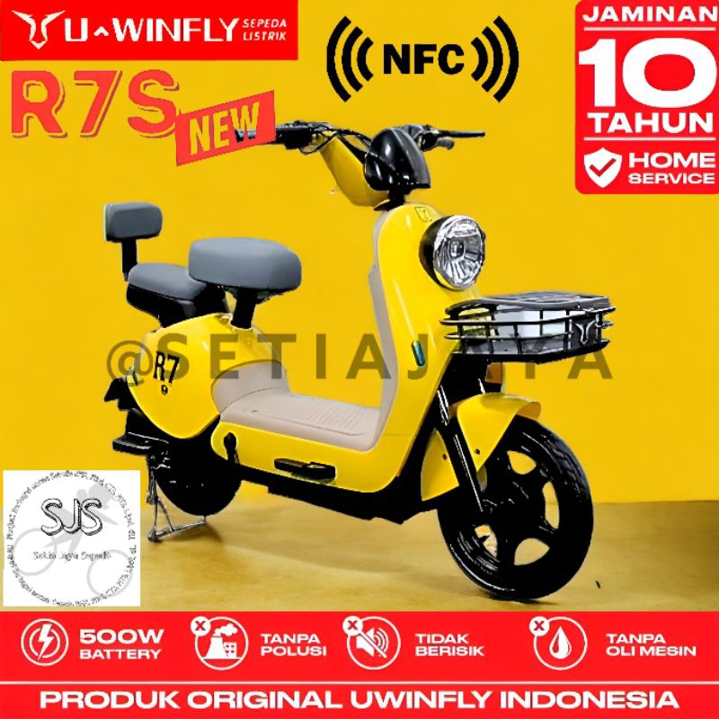 Jual Sepeda Listrik E-Bike UWINFLY R7S 48V 12Ah 500 Watt Smart Key NFC ...