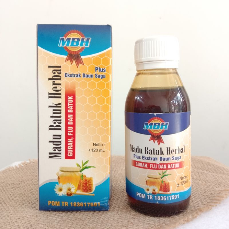Jual Madu Batuk Herbal plus Ekstrak Daun Saga | Madu Gurah Flu Batuk ...