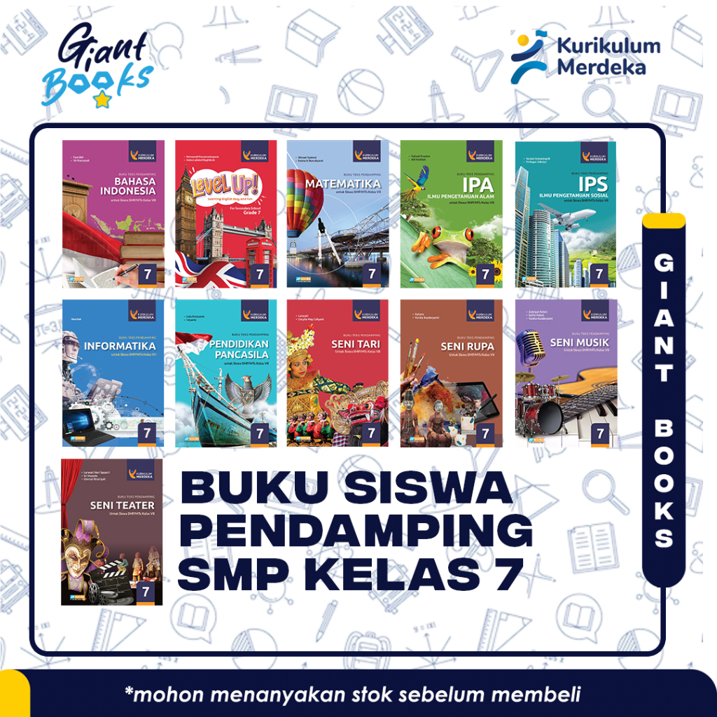 Jual GIANT BOOKS - Buku Siswa Pendamping Sekolah JP Books Kurmer SMP Kelas 7 - Kurikulum Merdeka ...
