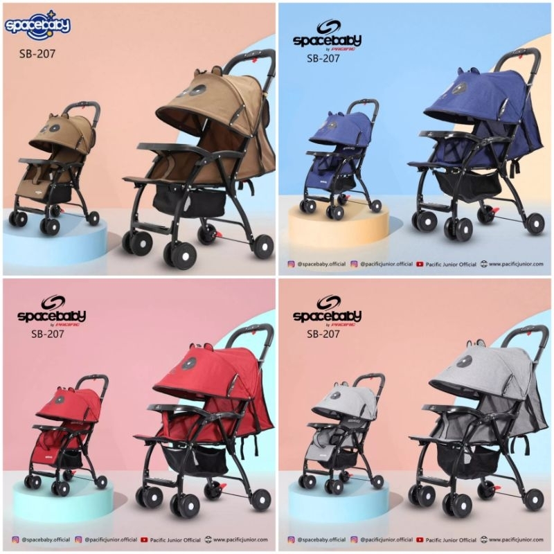 Jual Space Baby Stroller Bayi SB 207 / Kereta Dorong Bayi Anak | Shopee ...