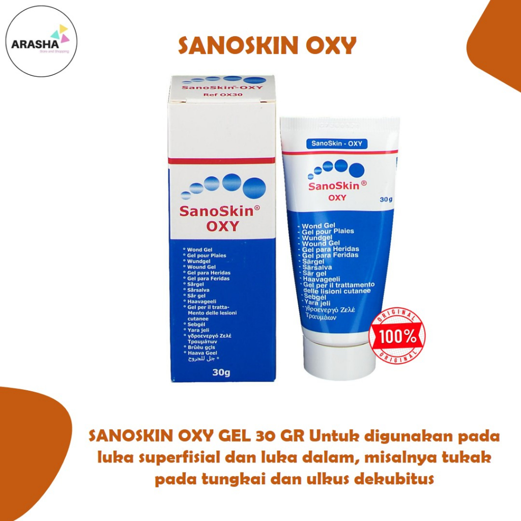 Jual SANOSKIN OXY GEL 30 GR/Gel Untuk Luka/Perawatan Luka | Shopee ...