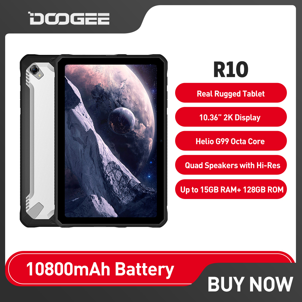 Jual DOOGEE R10 Rugged Tablet, 10.4 ", 2K Display, Helio G99, Octa Core ...