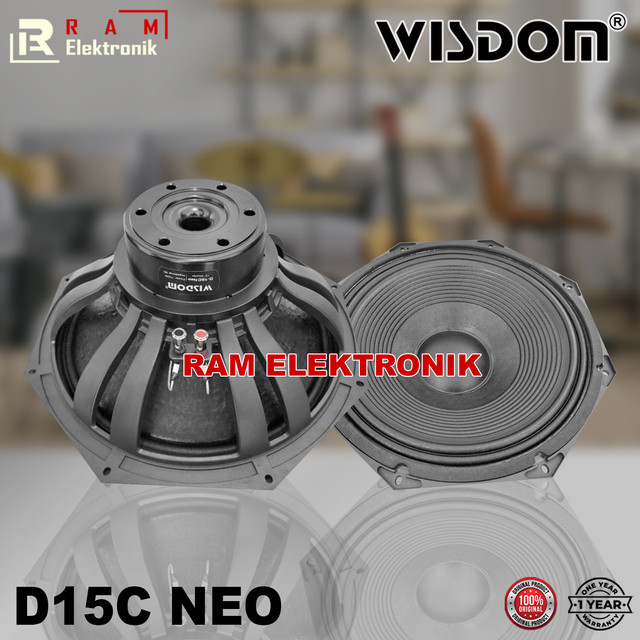 Jual Komponen Speaker 15 Inch WISDOM D15C / D15-C / D-15 C Neo Original ...