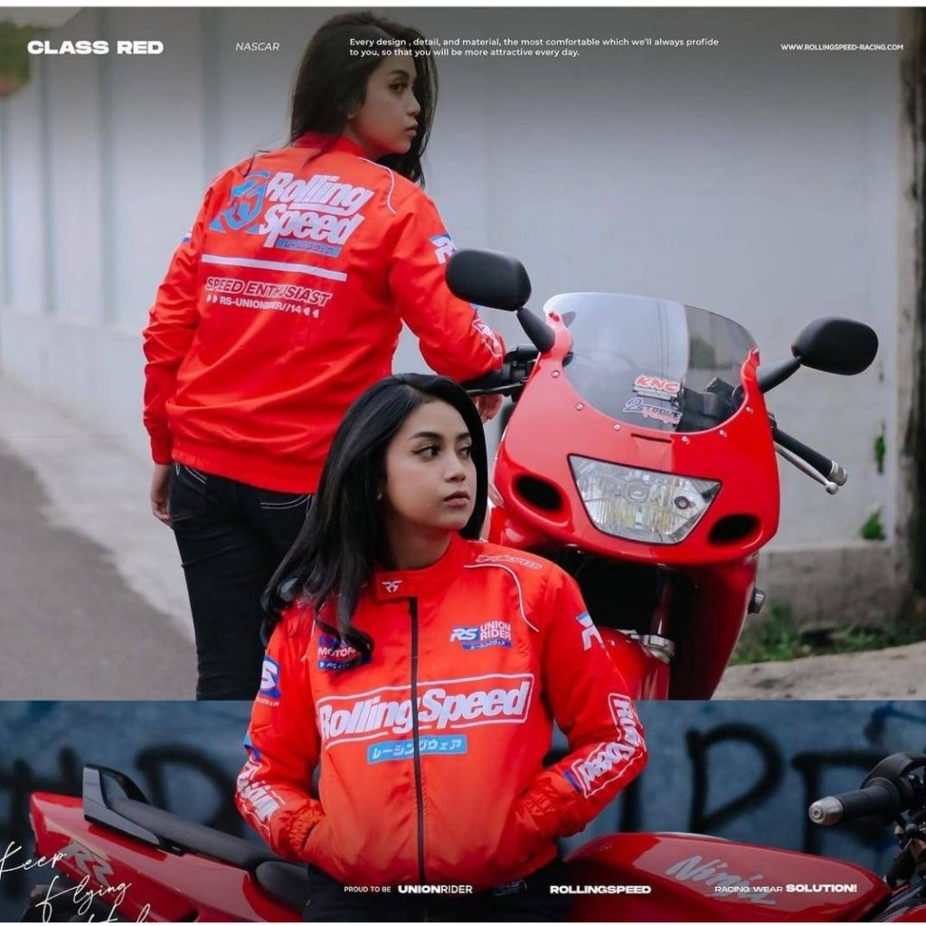 Jual JAKET Rolling Speed/Rollingspeed Class Red Jacket Nascar | Jaket ...