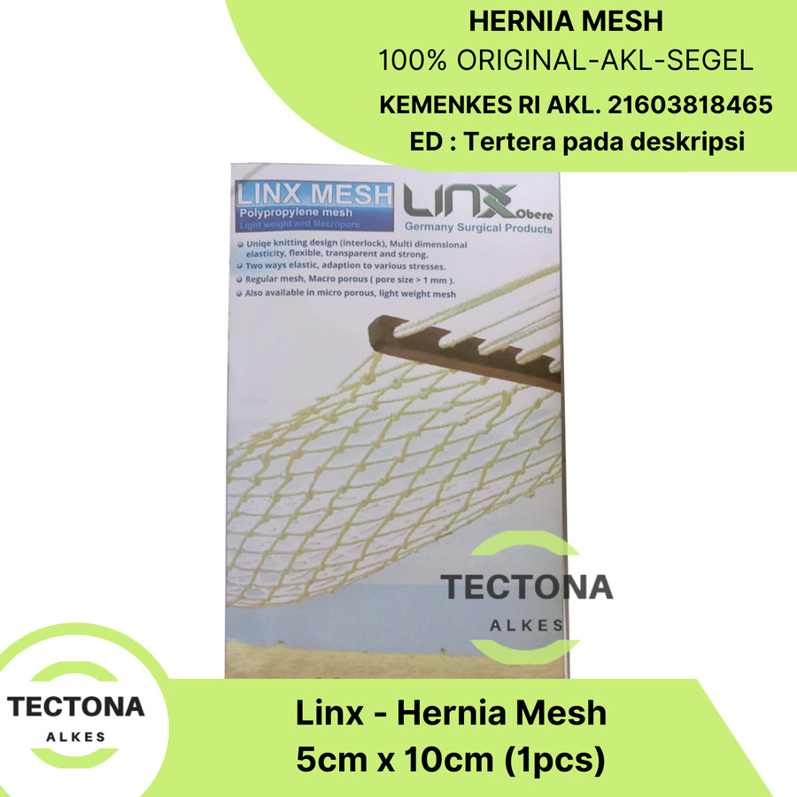 Jual Hernia Mesh 5x10cm - Benang Operasi Polypropylene Mesh - LINX ...