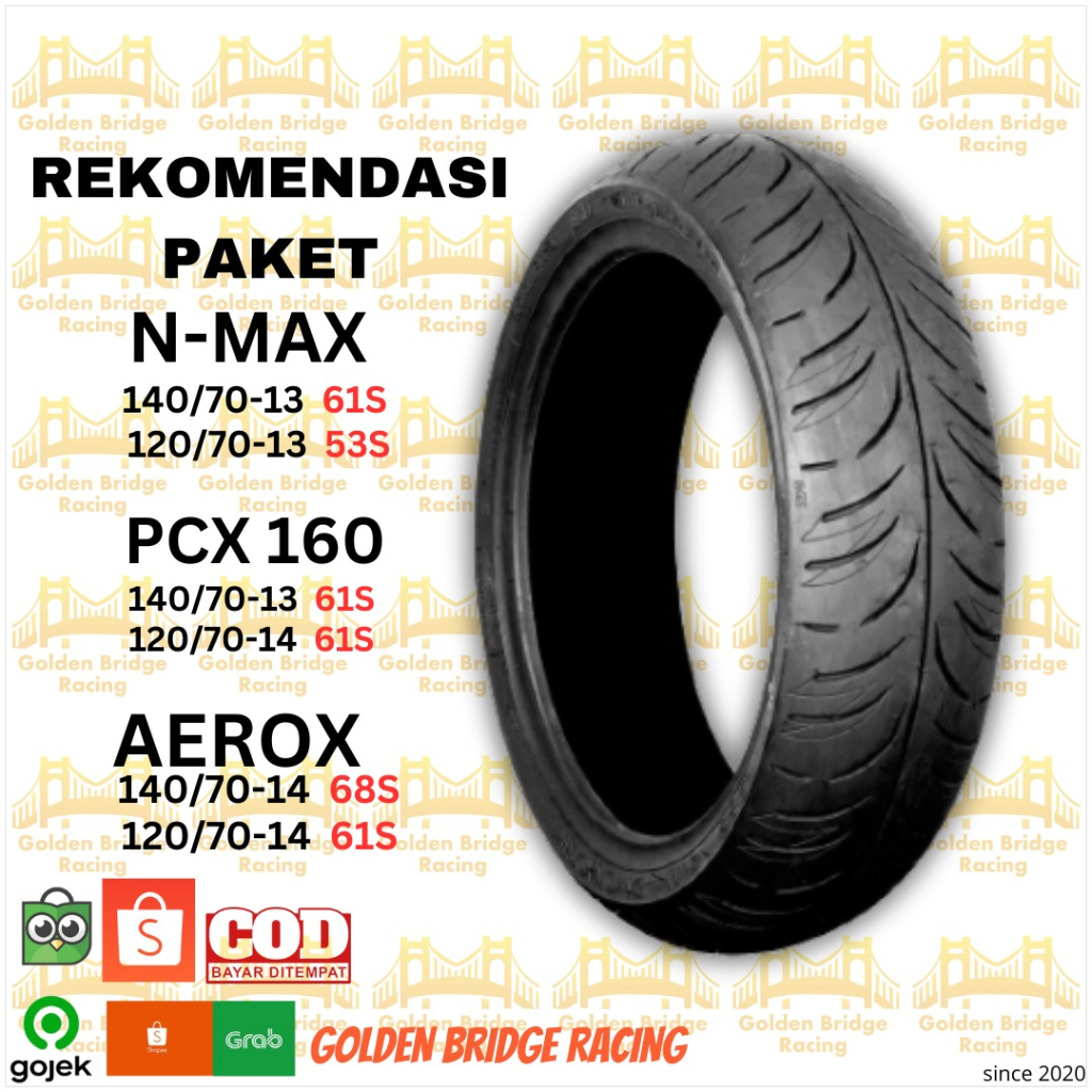 Jual Ban belakang TDR Tires ring 14 yamaha XMAX X-MAX uk. standar 140/ ...