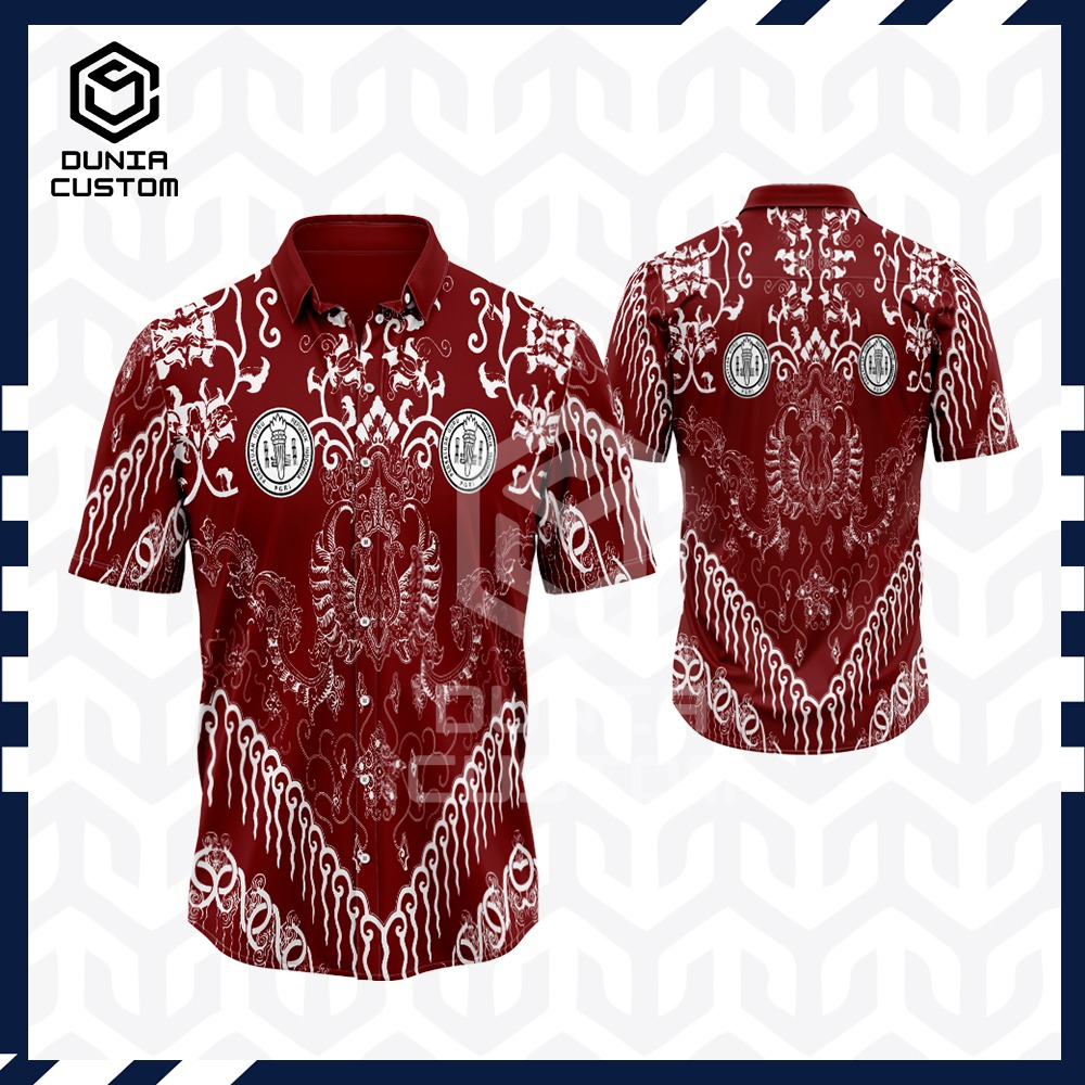 Jual Jual Baju Kemeja Pria Seragam Batik Guru PGRI PNS PPPK Fullprint ...