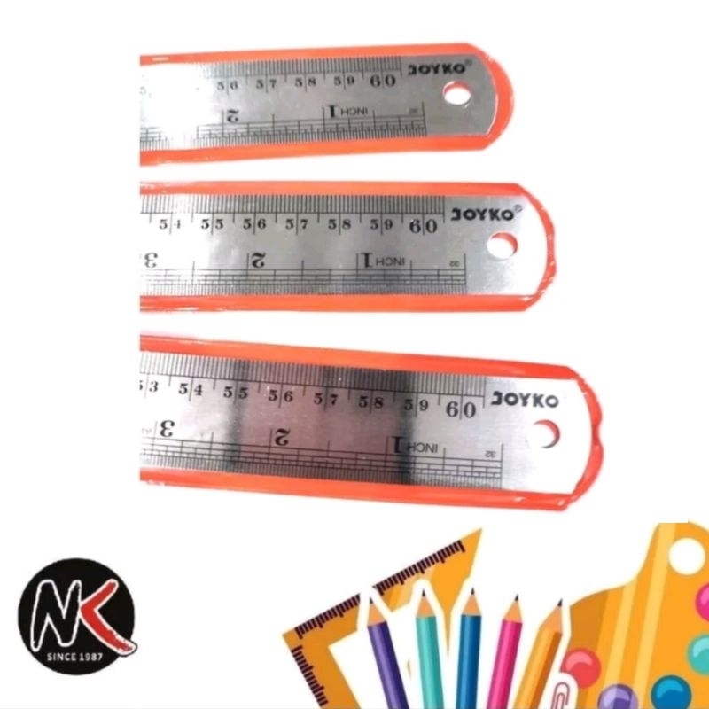 Jual Penggaris besi mistar 60 cm /Ruler Besi JOYKO | Shopee Indonesia