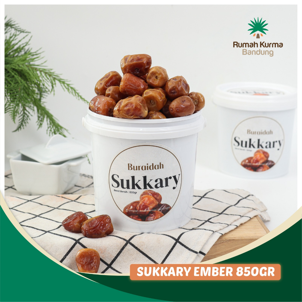 Jual Kurma Sukari Ember 850 gram Buraidah Original Sukari Original Asli ...
