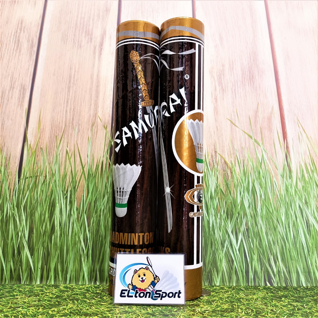 Jual (1 SLOP) SAMURAI COKLAT GAJAH MADA Shuttlecock Kok Badminton ...