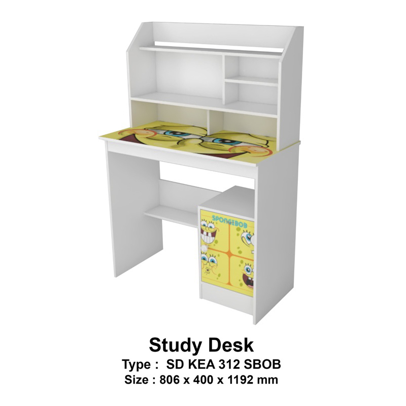 Jual MEJA KERJA MEJA BELAJAR SEKOLAH HELLOKITTY SPIDERMAN SPONGEBOB ...