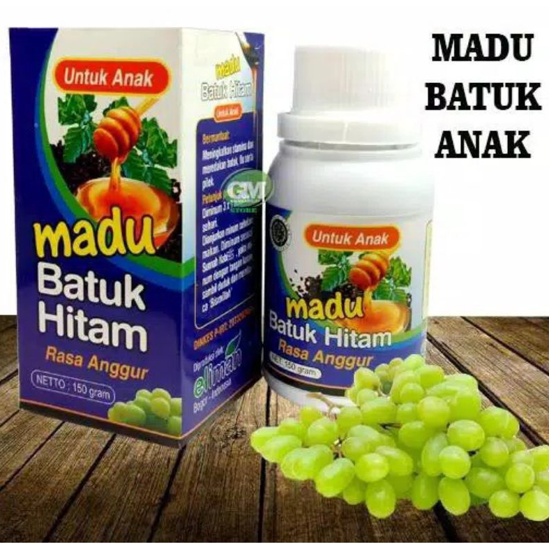 Jual Madu Batuk Hitam Rasa Anggur Untuk Anak 150 gr ORIGINAL | Shopee ...