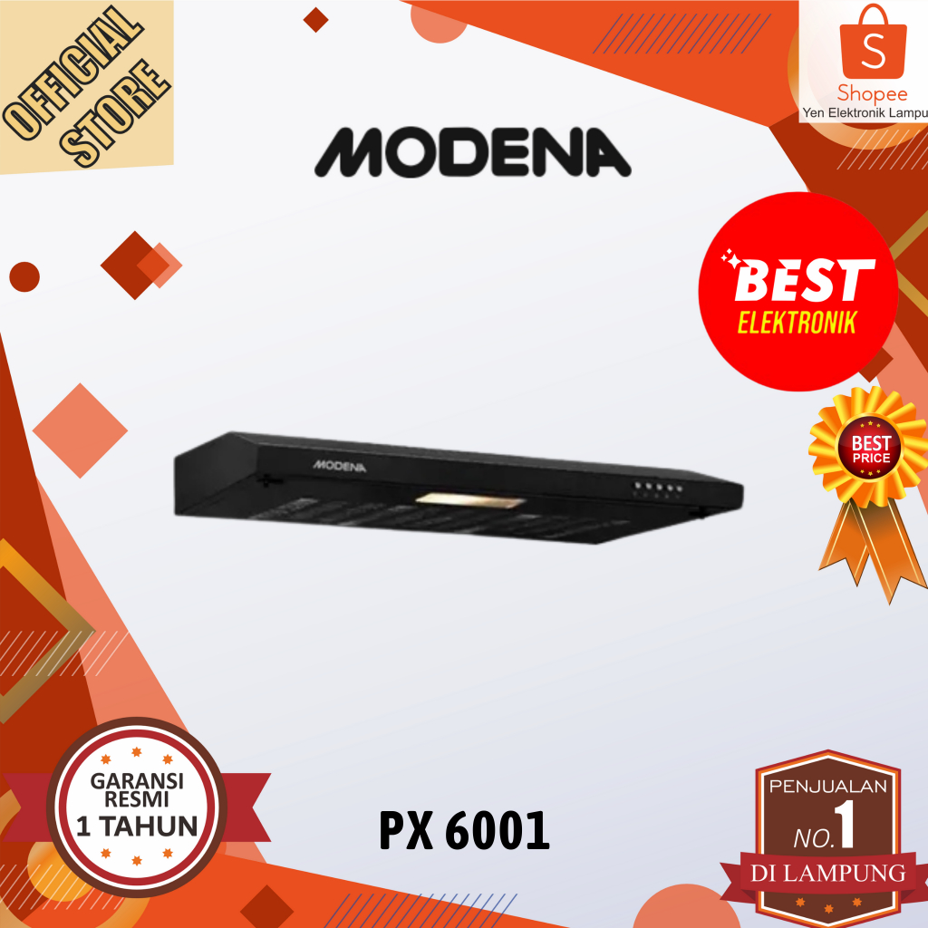 Jual Cooker Hood MODENA PX 6001 - Slim Hood Modena Garansi Resmi 1 Tahun | Shopee Indonesia