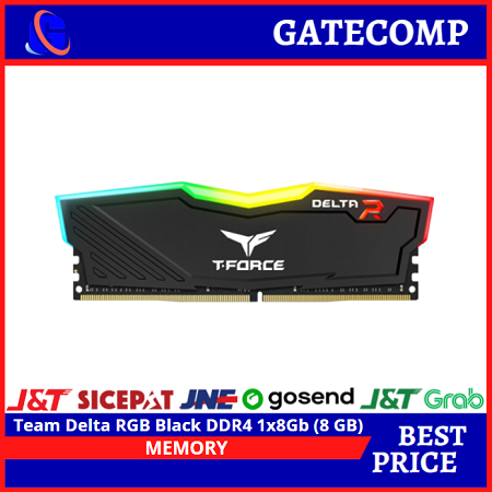 Jual Team Delta RGB Black DDR4 1x8Gb (8 GB) 3600 MHz - Ram Memory DDR4 ...