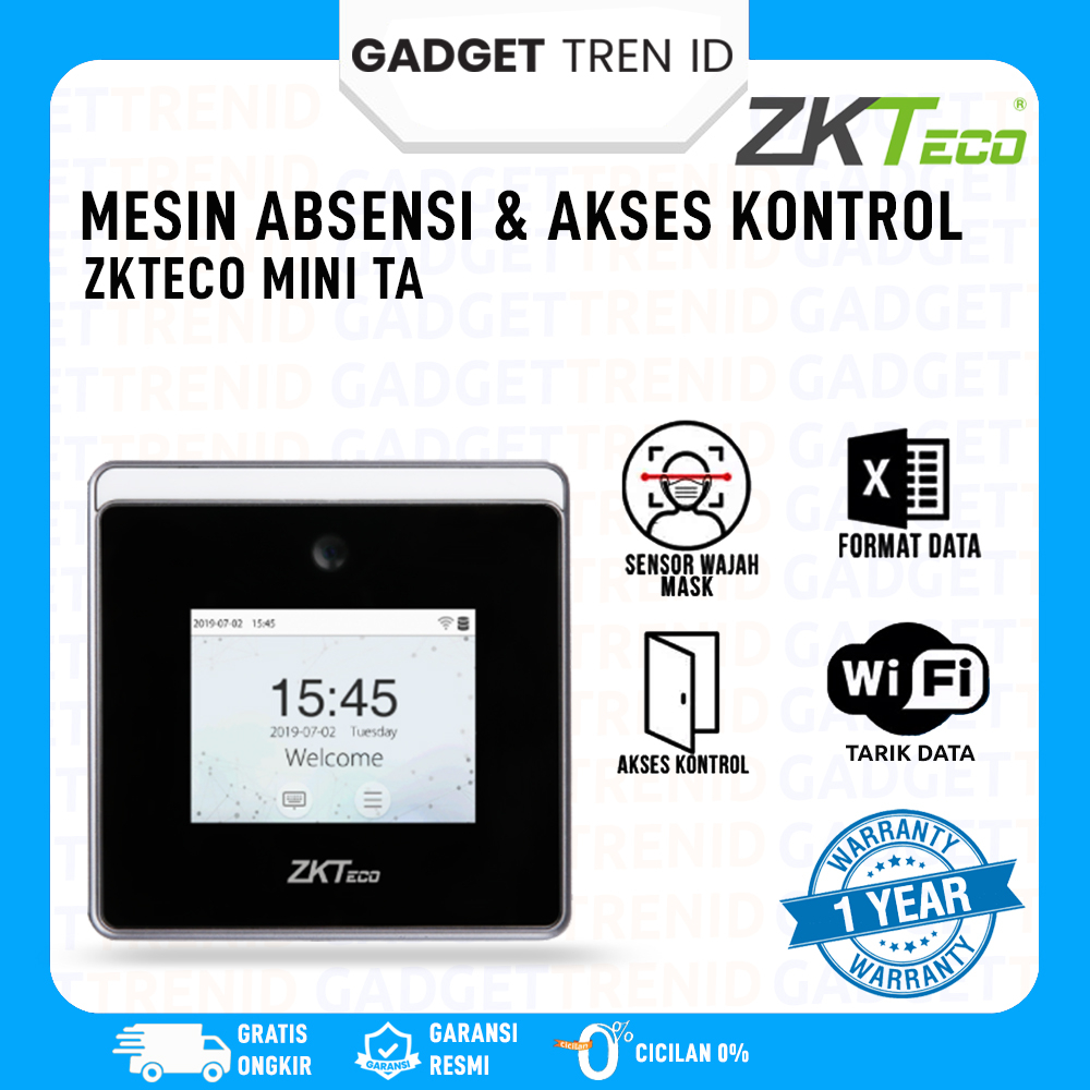 Jual Mesin Absensi Wajah ZKTeco Mini TA Bisa WIFI | Mesin Absensi Termurah Bergaransi | Shopee ...