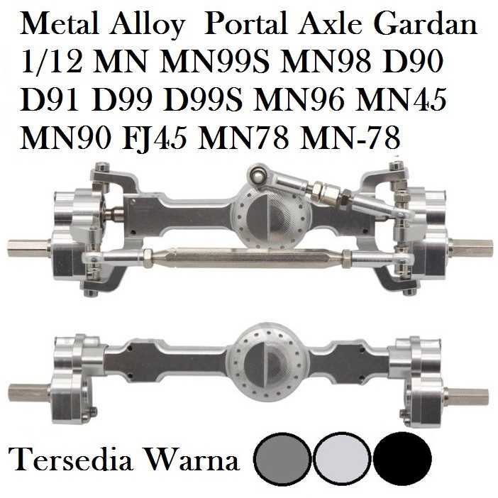 Jual Metal Alloy Portal Axle Gardan 1/12 MN D90 D91 D99 FJ45 MN96 MN45 ...