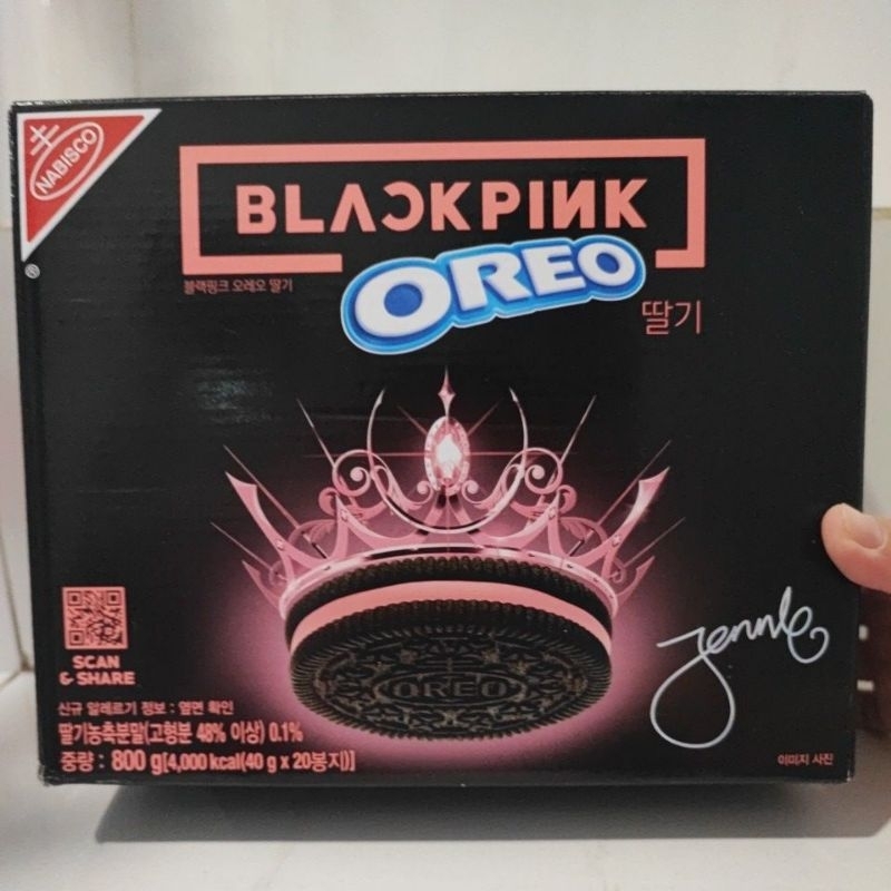 Jual Oreo Blackpink Ori Korea TTD Jennie 1 Box isi 20 Packs | Shopee ...