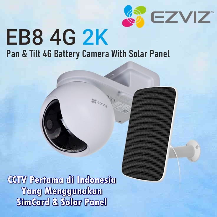 Jual EZVIZ EB8 4G With Solar Panel TPELEKTRONIK | Shopee Indonesia