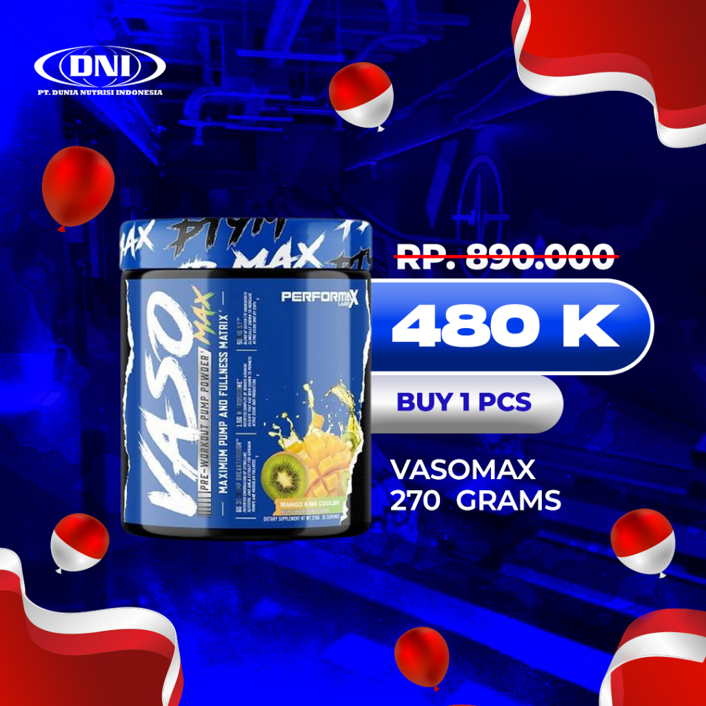 Jual VASOMAX PWO PUMP POWDER 270 GRAMS (20 SERVING) | Shopee Indonesia