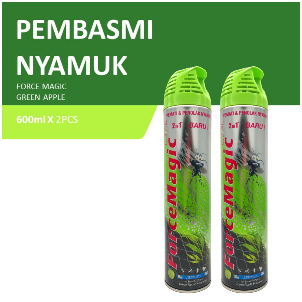 Jual Force Magic Pop Green Apple 600 ml x 2 pcs | Shopee Indonesia