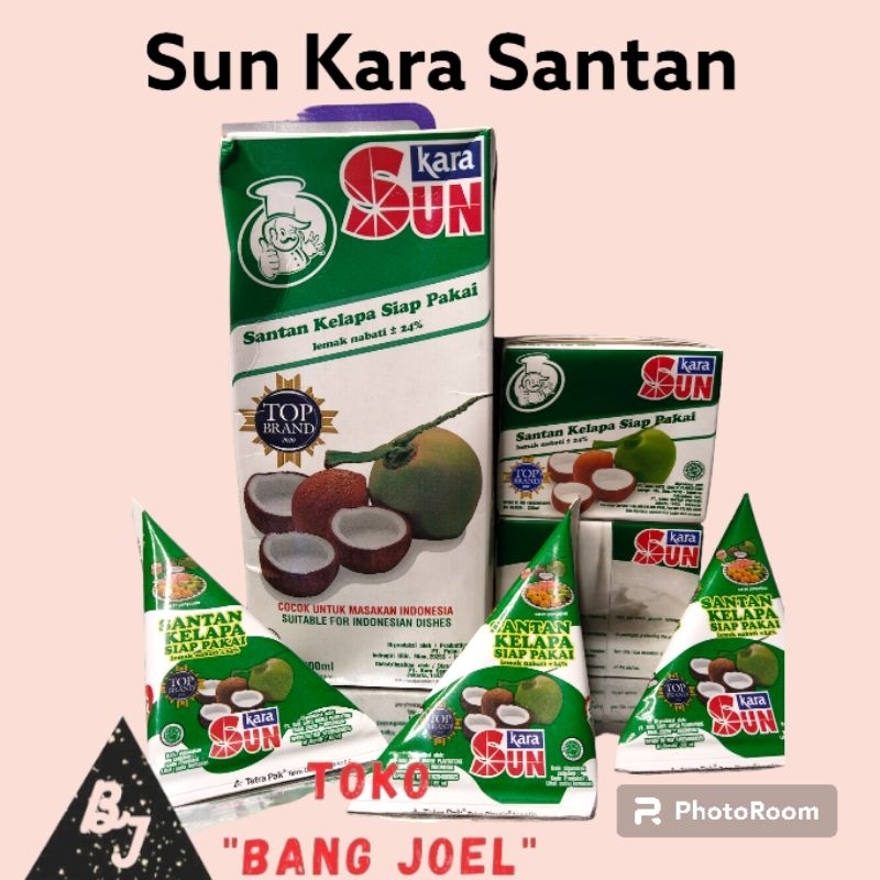 Jual SUN Kara Santan Kelapa Instan 1000ML / Santan Kelapa Premium ...
