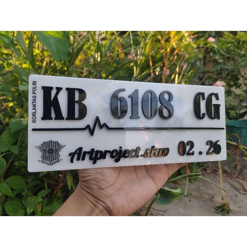 Jual PLAT NOMOR MOTOR AKRILIK TIMBUL CUSTOM PLAT NOMOR VARIASI PLAT ...