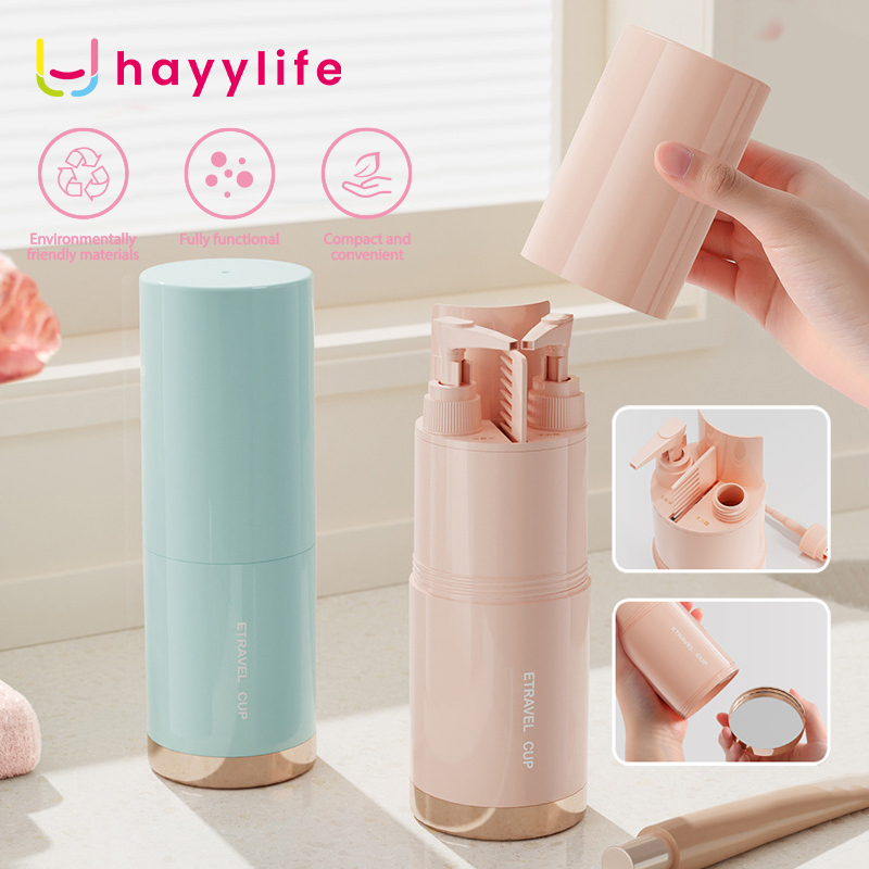 Jual Hayylife Kit Peralatan Mandi /Organizer Travel Gelas Mandi Sikat ...