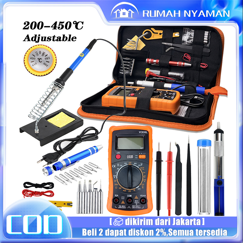 Jual Solder Listrik 60 Watt Murah Paket Penyedot Penghisap Timah Set Kit Lengkap Komplit Station ...