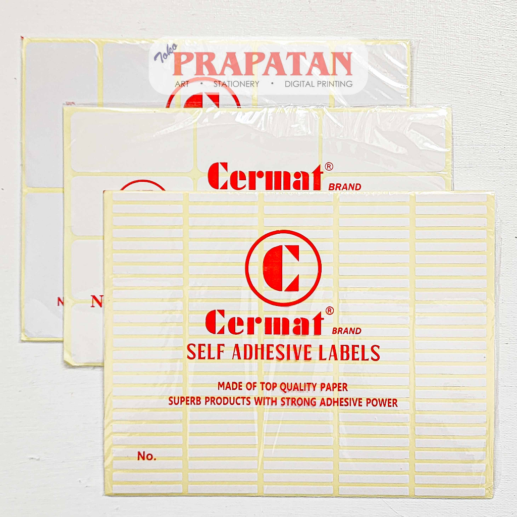 Jual Cermat Self Adhesive Labels | Stiker Label | Shopee Indonesia