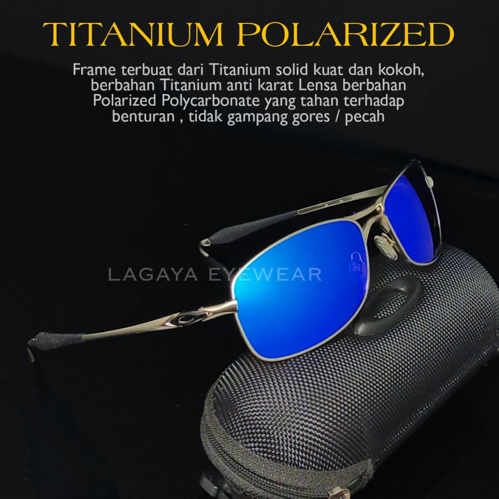Jual Kacamata Hitam Frame Titanium Kuat Anti Patah dan Karat dengan ...