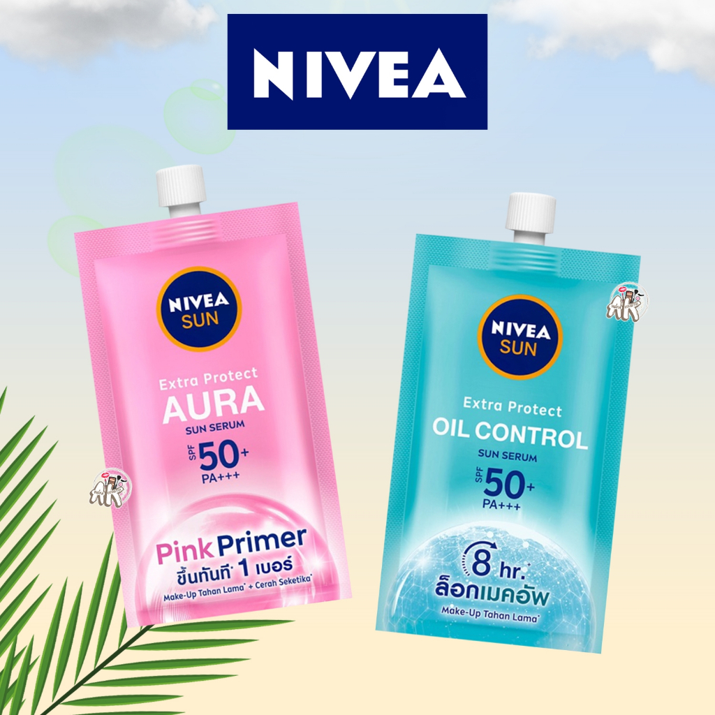 Jual NIVEA SUN SERUM PROTECTION SACHET 7ML SPF50 PA+++ (TRAVEL SIZE ...