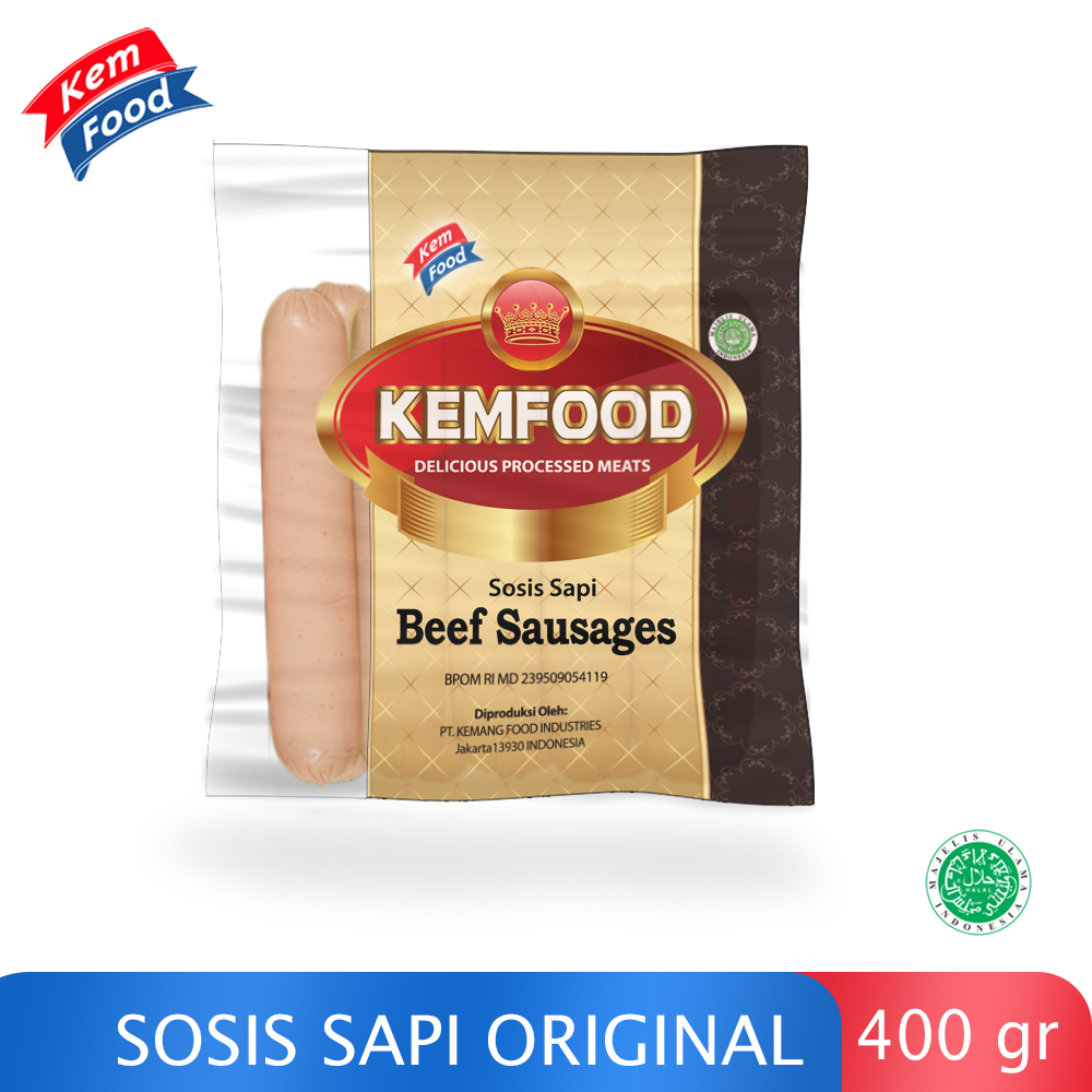Jual Kemfood Sosis Sapi Original - 400 gr | Shopee Indonesia