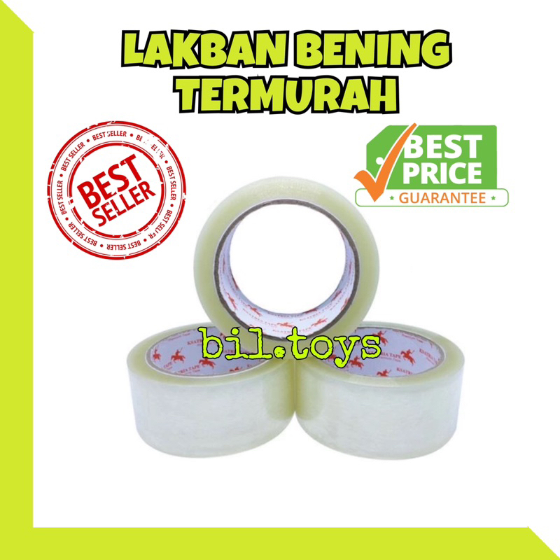 Jual LAKBAN BENING ISOLASI 45mm LAKBAN ISOLASI SELOTIP PACKING SATUAN | Shopee Indonesia