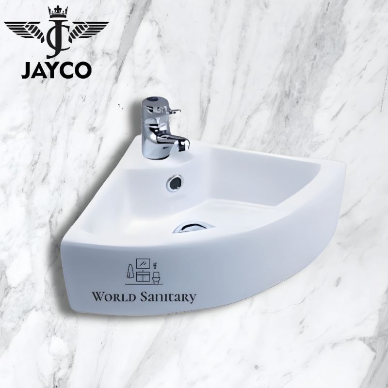 Jual Wastafel Sudut Jayco Type 2026 Putih | Shopee Indonesia